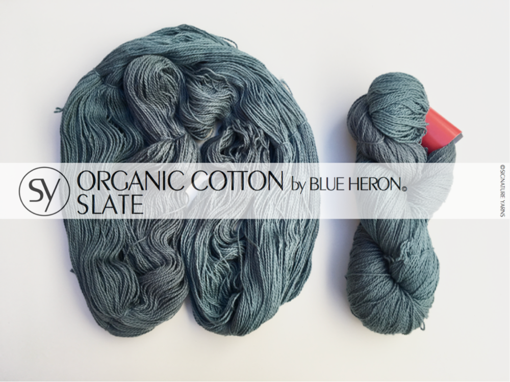 Blue Heron Organic Cotton: Slate – Signature Yarns